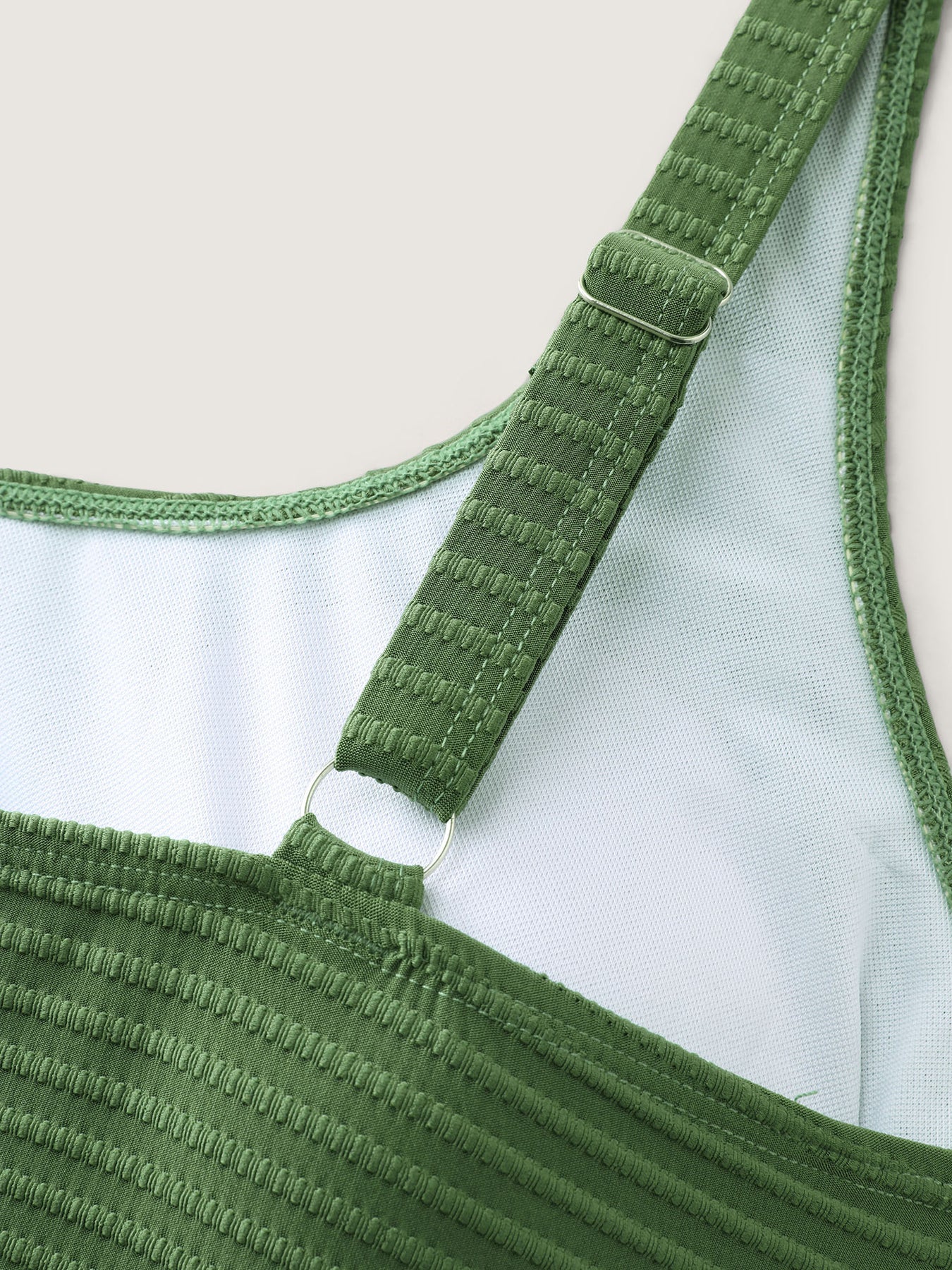 Textured U-Neck Swim Top – BloomChic-AU