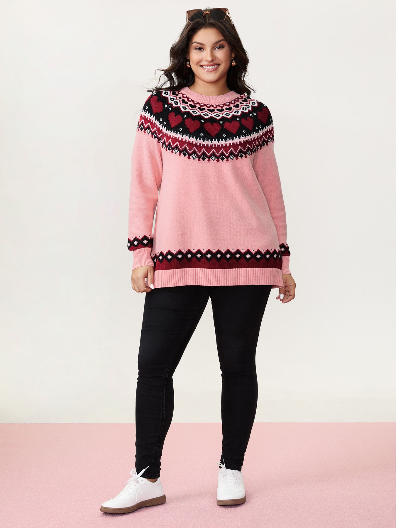 Fair-Isle Love Jacquard Pullover – BloomChic-AU